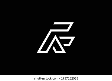 297 Fa logo. vector graphic branding letter element. white background ...