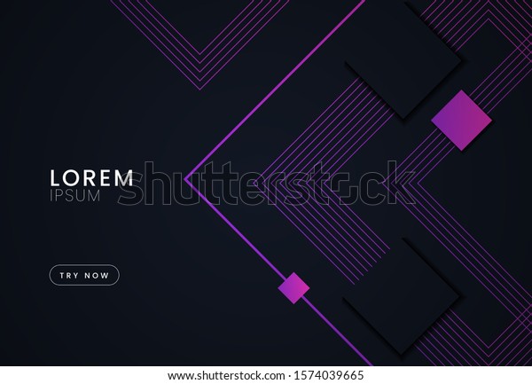 Minimal Geometric Background Simple Shapes Trendy Stock Vector (Royalty ...