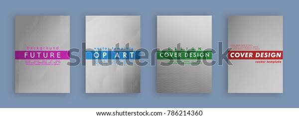 Minimal Gray Covers Set Cover Design Stock Vector (Royalty Free ...