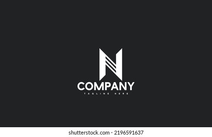 Minimal Letter N Logo Template Stock Vector (Royalty Free) 2196591637 ...
