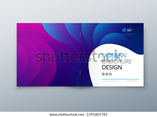 Minimal Modern Cover Design Dynamic Colorful Stock Vector (Royalty Free ...