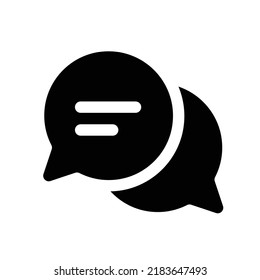 Minimal Modern Dialogue Bubble Icon Chat Stock Vector (Royalty Free ...
