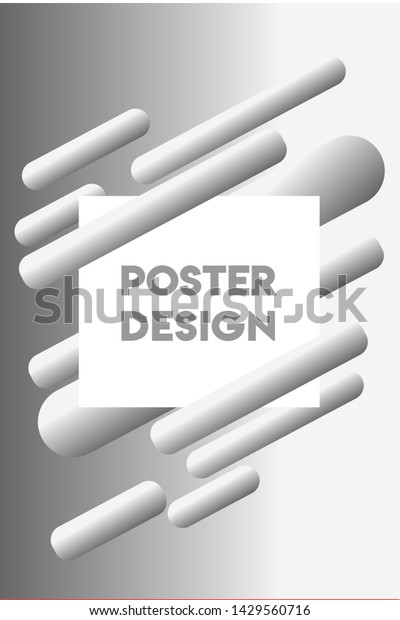 Minimal Modern Poster Design Template Gradient Stock Vector (Royalty ...