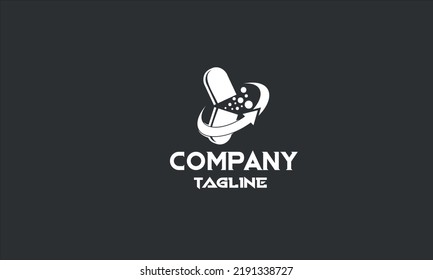 Minimal Pharmacy Pill Logo Template Stock Vector (Royalty Free ...
