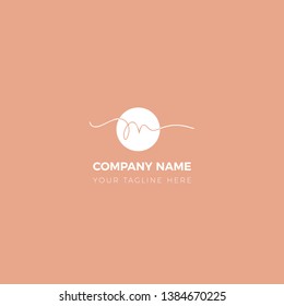 Minimal Round Logo Design Stock Vector (Royalty Free) 1384670225 ...
