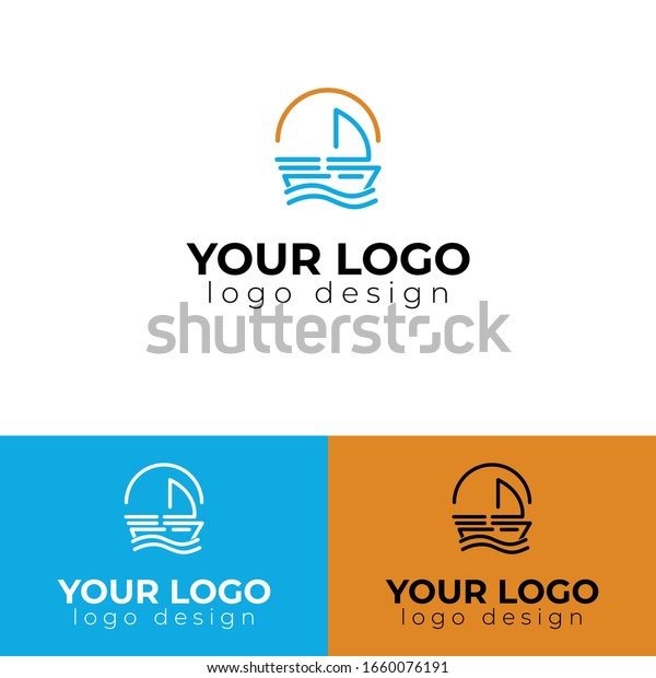 Minimal Ship Logo Design Modern Logotype Stock Vector (Royalty Free ...