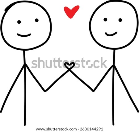 Stick Figures Holding Hands | Free download on ClipArtMag