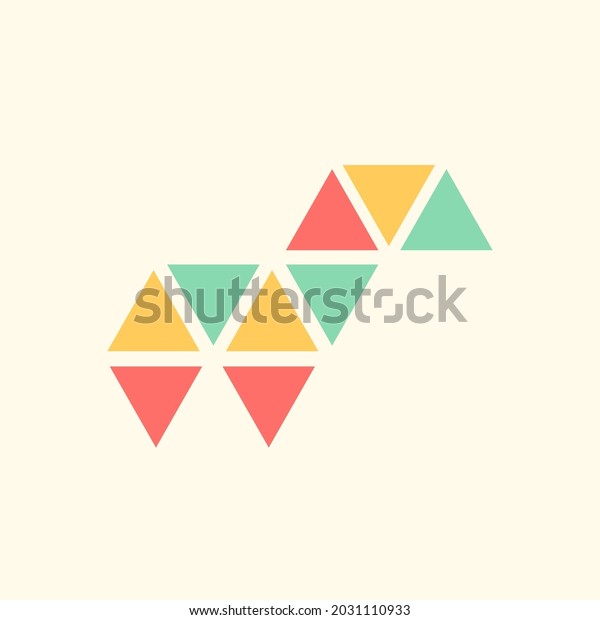 Minimal Triangle Animal Logo Simple Vector Stock Vector (Royalty Free ...