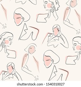 Minimalism Simple Beauty Pattern Glamour Concept Stock Vector (Royalty ...