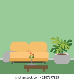 Minimalism Zen Interior Design Retro Vintage Stock Vector (Royalty Free ...