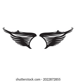 Minimalist Abstract Wing Design Logo Stock Vector (Royalty Free ...