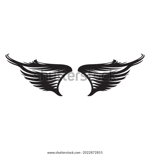 Minimalist Abstract Wing Design Logo Stock Vector (Royalty Free ...
