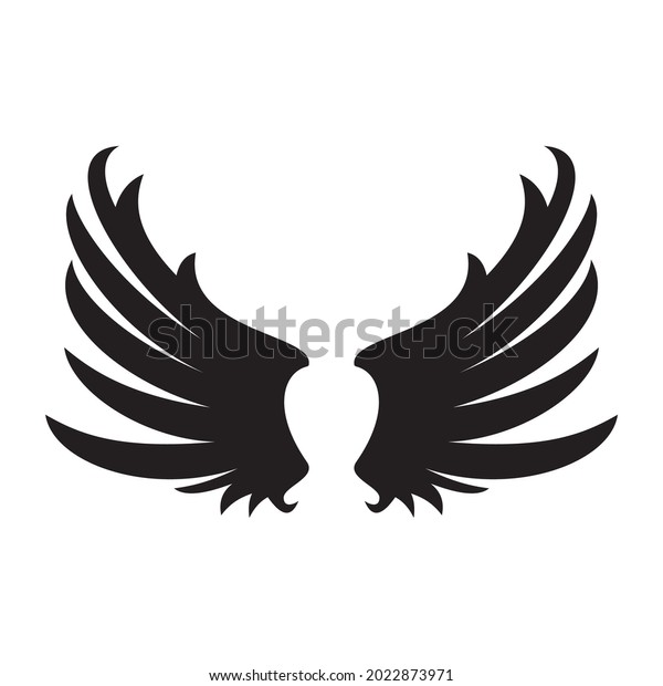 Minimalist Abstract Wing Design Logo Stock Vector (Royalty Free ...