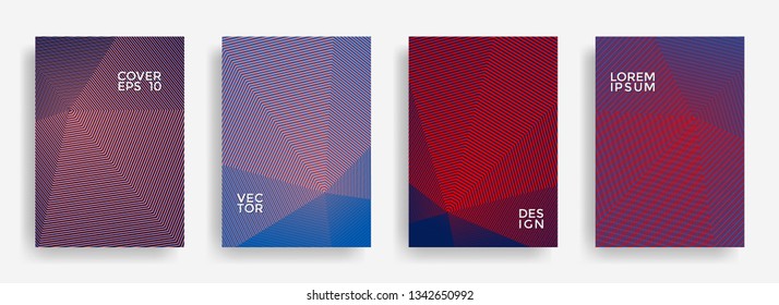 Minimalist Annual Report Design Vector Collection Stock Vector (Royalty ...
