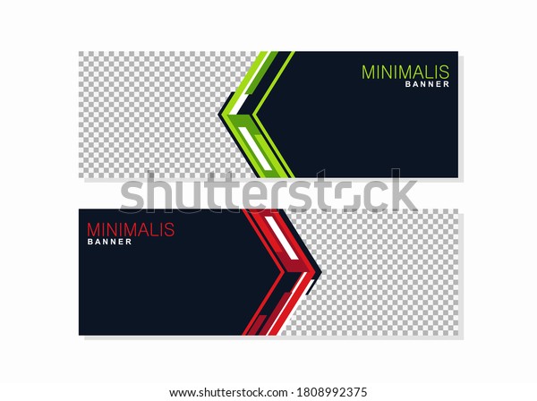 Minimalist Banner Template Design Free Vector Stock Vector (Royalty ...