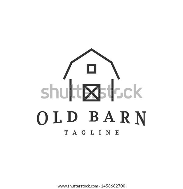 Minimalist Barn Logo Simple Barn Illustration Stock Vector (Royalty ...