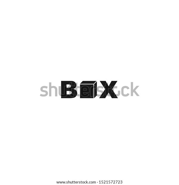 Minimalist Box Logo Black White Stock Vector (Royalty Free) 1521572723 ...