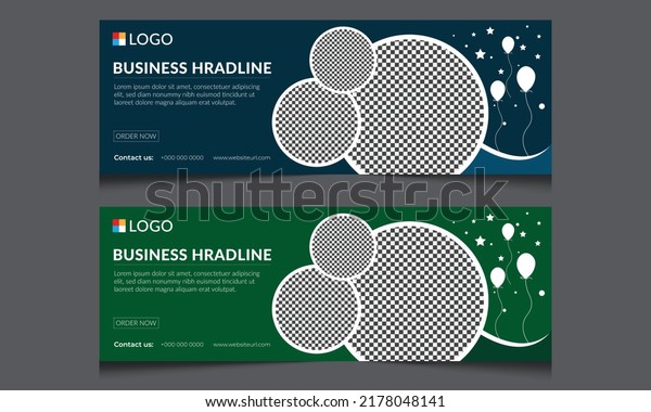 Minimalist Business Banner Design Using Corporate Stock Vector (Royalty ...