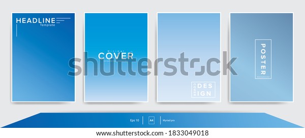 Minimalist Cover Book Template Simple Poster Stock Vector (Royalty Free ...