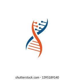 Minimalist Dna Logo Concept Design Stock Vector (Royalty Free ...