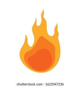 Minimalist Fire Symbol Flame Icon Hot Stock Vector (Royalty Free ...