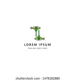 Minimalist Fish Logo Design Template Stock Vector (Royalty Free ...