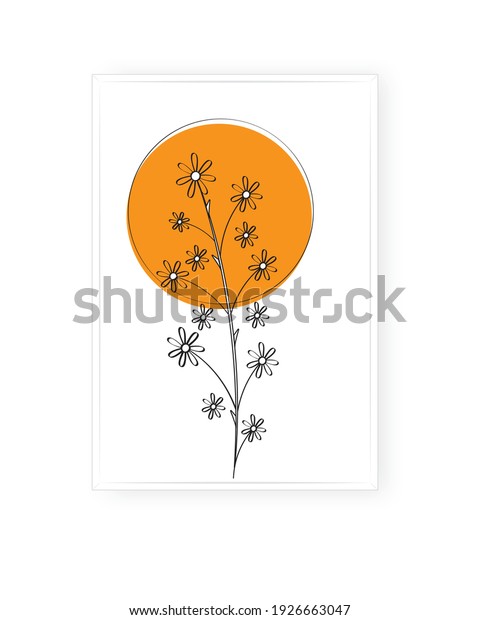 Minimalist Flower Design Vector Art Design Stock Vector (Royalty Free ...