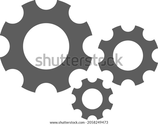 Minimalist Gear Amazing Simple Vector Illustration Stock Vector ...