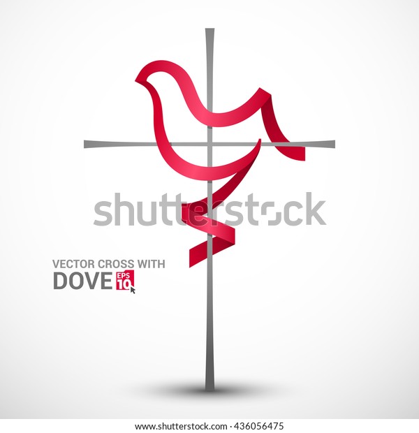 Minimalist Illustration Image Red Cross Stylized Stock Vector (Royalty ...