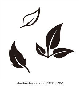 Minimalist Leaf Design Logo Artwork Stock Vector (Royalty Free ...