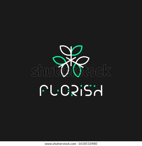 Minimalist Logo Florish Vector Eps 10 Stock Vector (Royalty Free ...