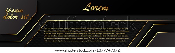 Minimalist Luxury Web Banner Template Modern Stock Vector (Royalty Free ...