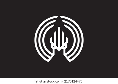 Minimalist Phoenix Vector Logo Line Stock Vector (Royalty Free ...
