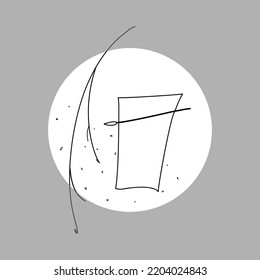 Minimalist Sketch Vector Design Art Symbols Stock Vector (Royalty Free ...