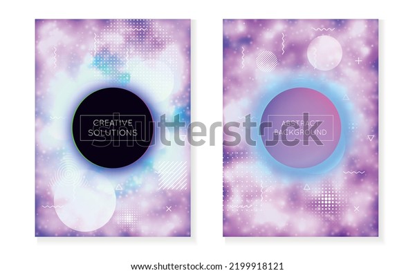 Minimalist Texture Modern Design Violet Round Stock Vector (Royalty ...