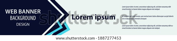 Minimalist Web Banner Background Design Stock Vector (Royalty Free ...