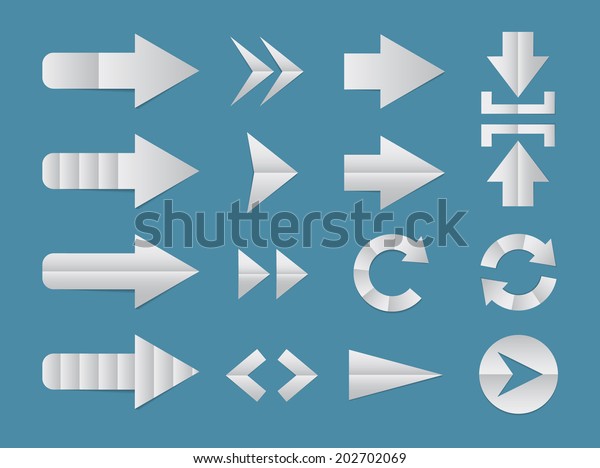 Minimalistic Arrows Eps10 Stock Vector (Royalty Free) 202702069 ...