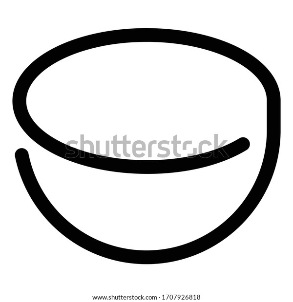 Minimalistic Black Icon Depicting Kitchen Cauldron Stock Vector ...