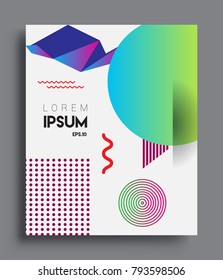 Minimalistic Cover Design Creative Concept Abstract Stock Vector ...