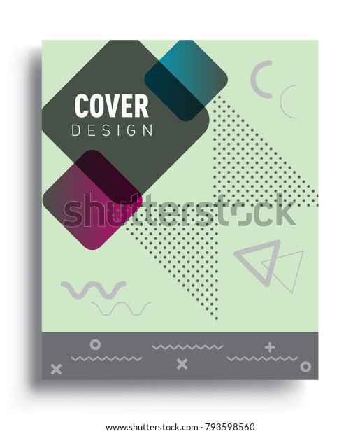 Minimalistic Cover Design Creative Concept Abstract Stock Vector ...