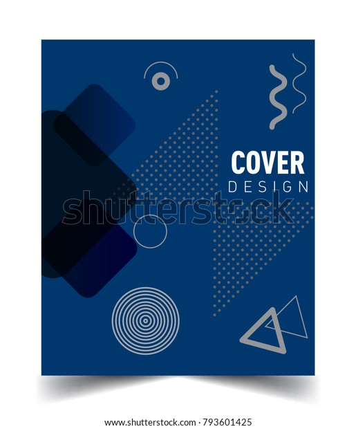 Minimalistic Cover Design Creative Concept Abstract Stock Vector ...