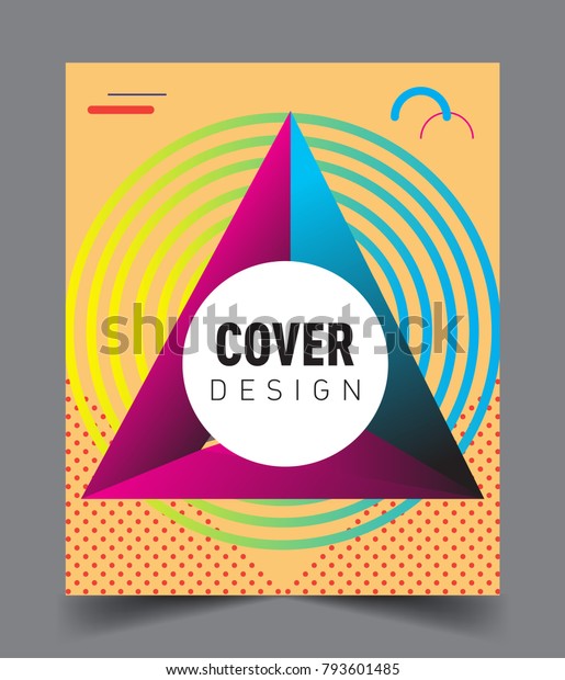 Minimalistic Cover Design Creative Concept Abstract Stock Vector ...