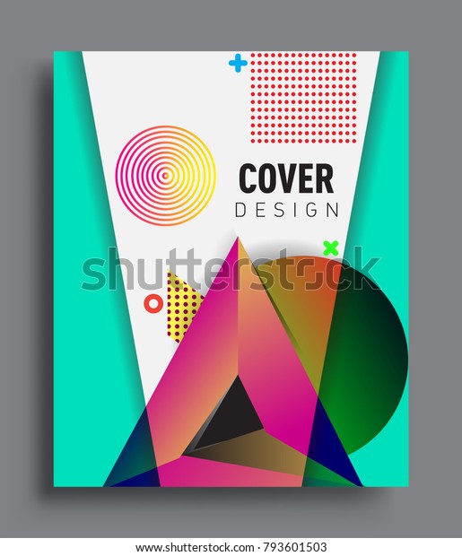 Minimalistic Cover Design Creative Concept Abstract Stock Vector ...
