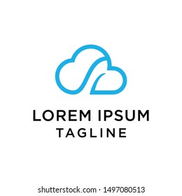 Blue Cloud Server Logo Stock Vector (Royalty Free) 1102069874 ...