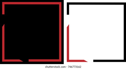 Minimalistic Letter Border L Business Logo Stock Vector (Royalty Free ...