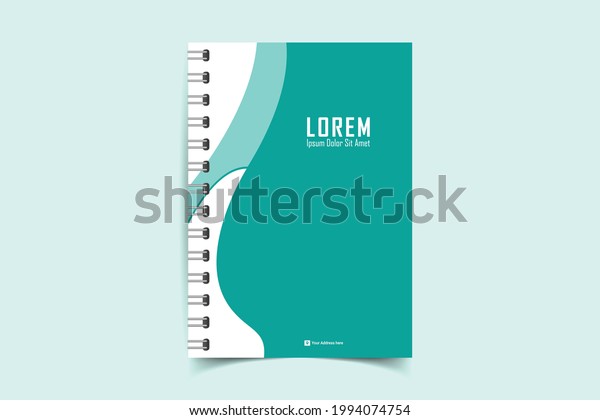 Minimalistic Notebook Cover Design Templates Layout Stock Vector ...