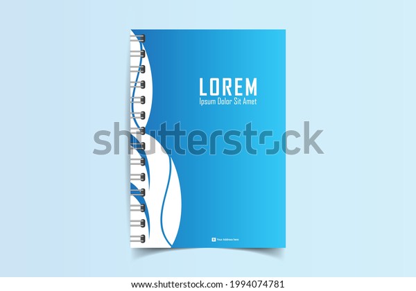 Minimalistic Notebook Cover Design Templates Layout Stock Vector ...