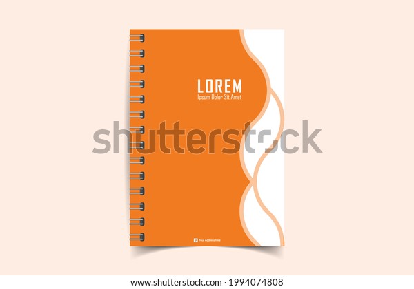 Minimalistic Notebook Cover Design Templates Layout Stock Vector ...
