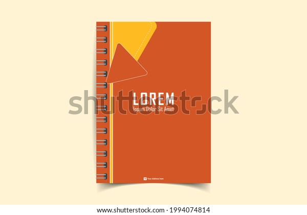 Minimalistic Notebook Cover Design Templates Layout Stock Vector ...