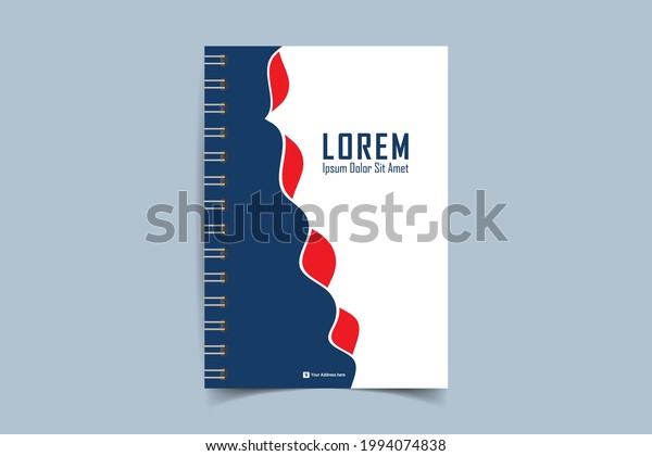 Minimalistic Notebook Cover Design Templates Layout Stock Vector ...